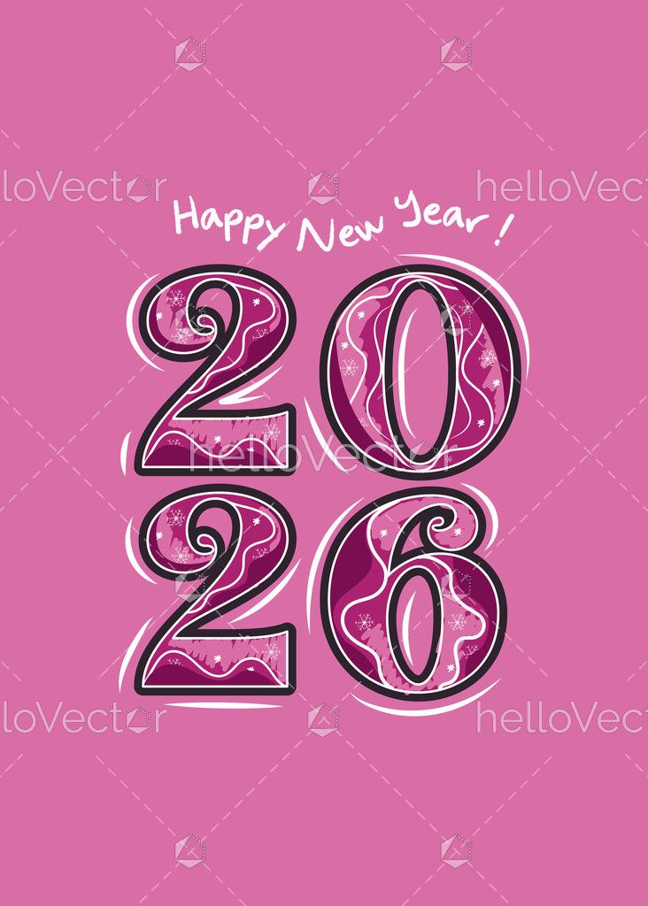 Happy New Year 2026 Celebration Design - Download Graphics & Vectors
